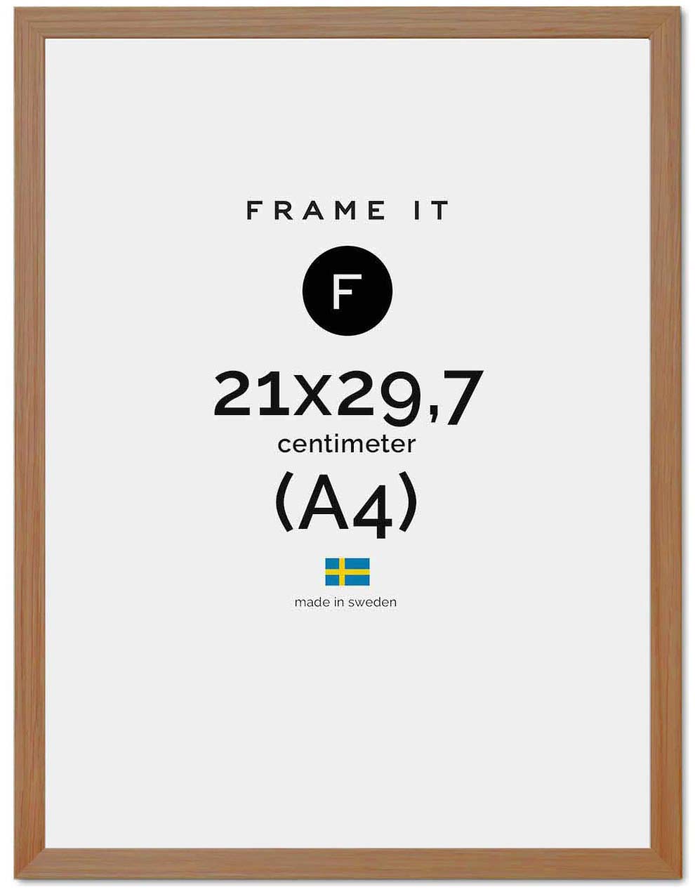 Ramar A4 | Svensktillverkad ram i A4-format med riktigt glas | FRAME IT