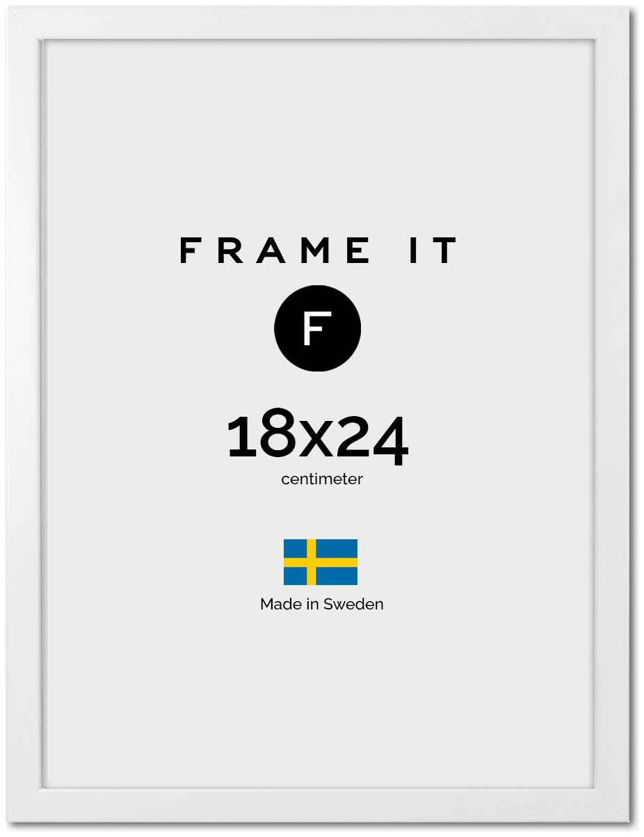 Vita ramar i många storlekar | Köp svensktillverkade ramar med riktigt ...