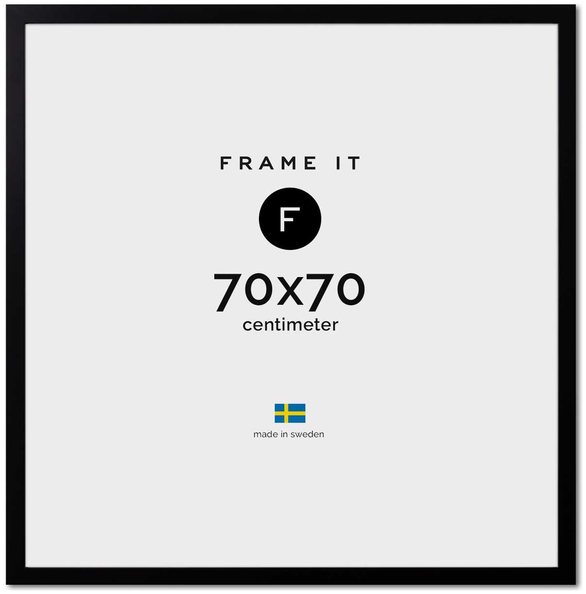Ram Paris Svart 70x70 | FRAME IT