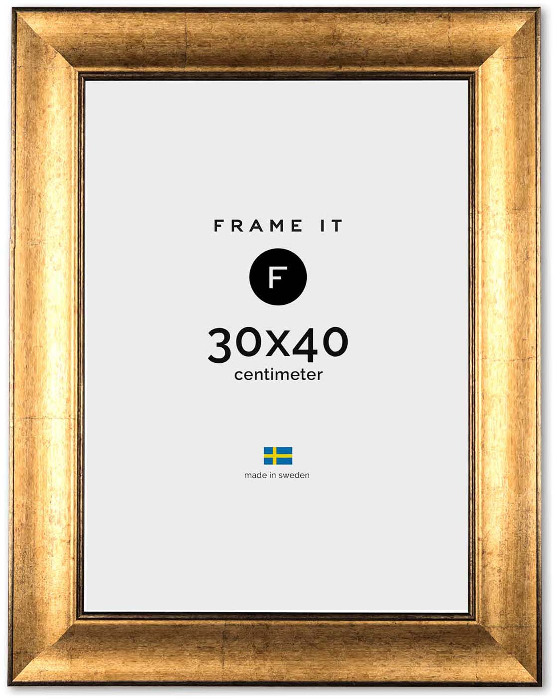 Ram Rome Guld 30x40 | FRAME IT
