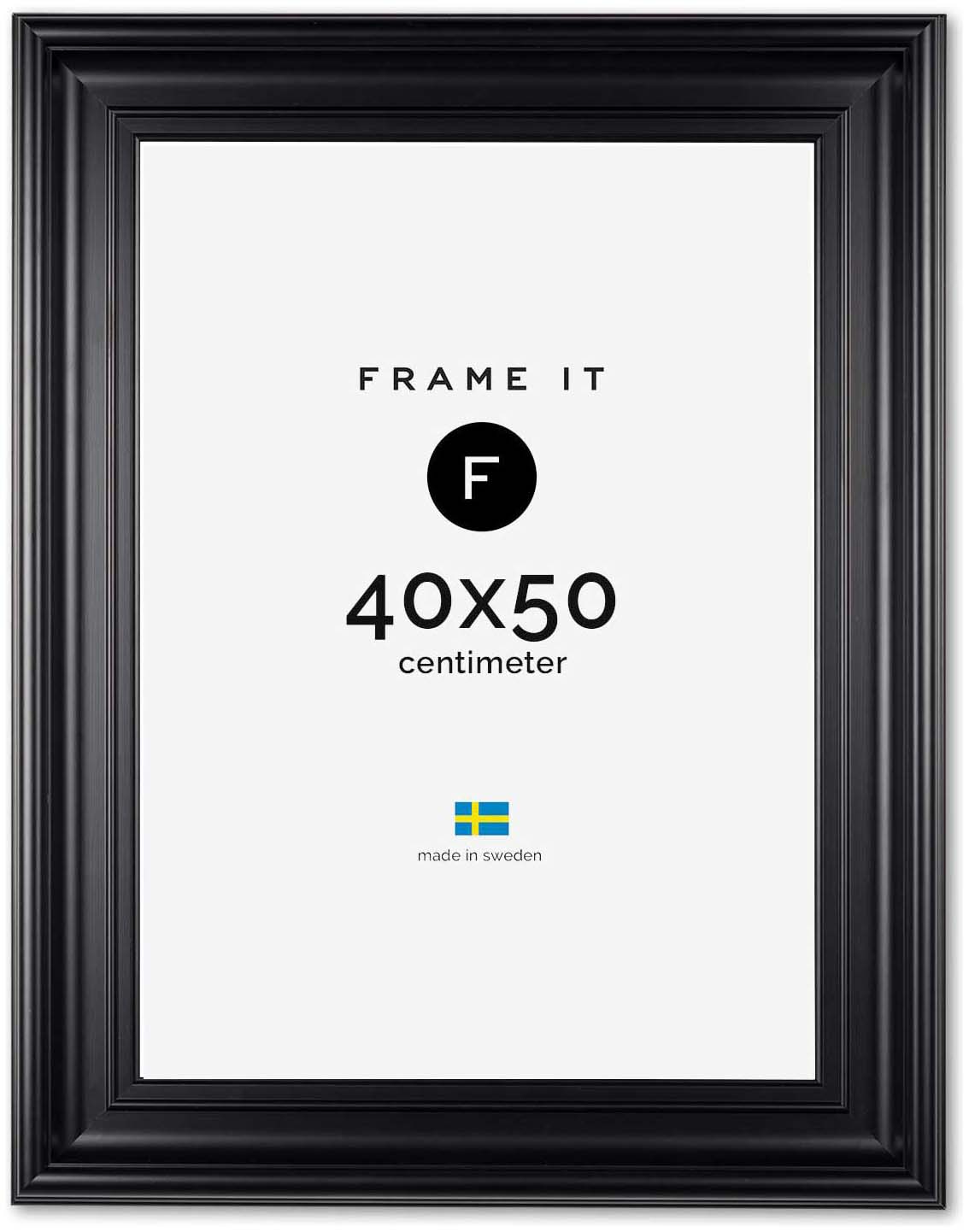 Ramar 40x50 | Svensktillverkade ramar med riktigt glas | FRAME IT